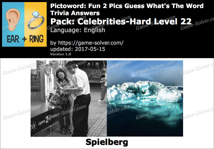 Pictoword Fun 2 Pics Celebrities-Hard Level 22 Answers • Game Solver