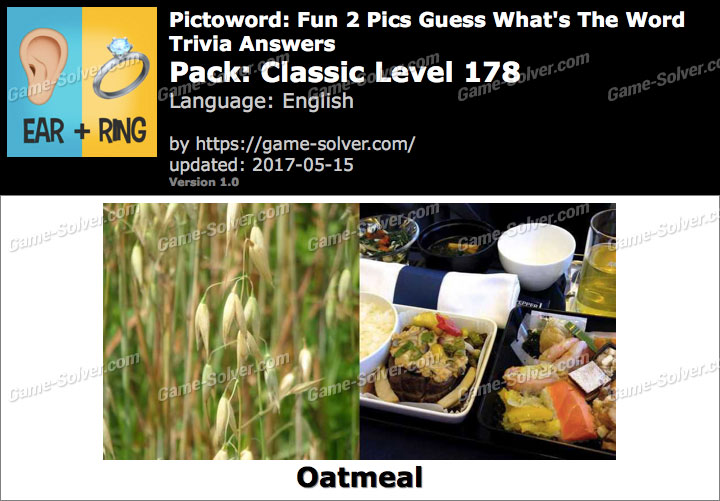 Pictoword Fun 2 Pics Classic Level 178 Answers • Game Solver