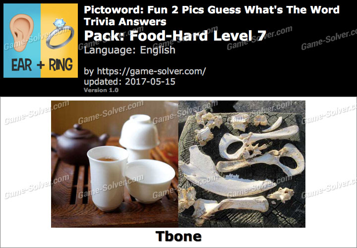 Pictoword Fun 2 Pics Food-Hard Level 7 Answers • Game Solver