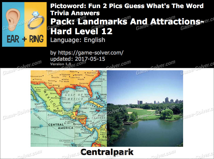 Pictoword Fun 2 Pics Landmarks And Attractions-Hard Level 12 Answers ...