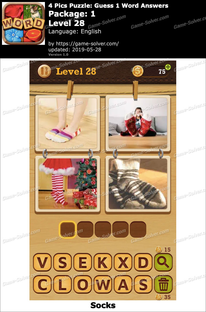 4 Pics Puzzle Guess 1 Word Package 1 Level 28 Answers • Game Solver