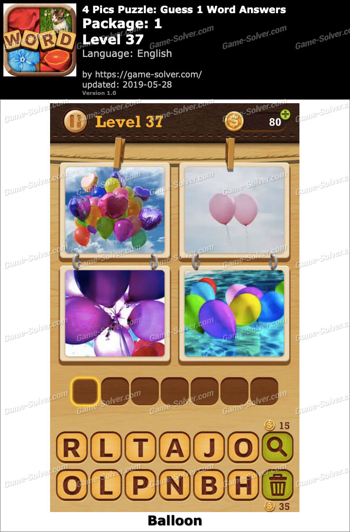 4 Pics Puzzle Guess 1 Word Package 1 Level 37 Answers • Game Solver