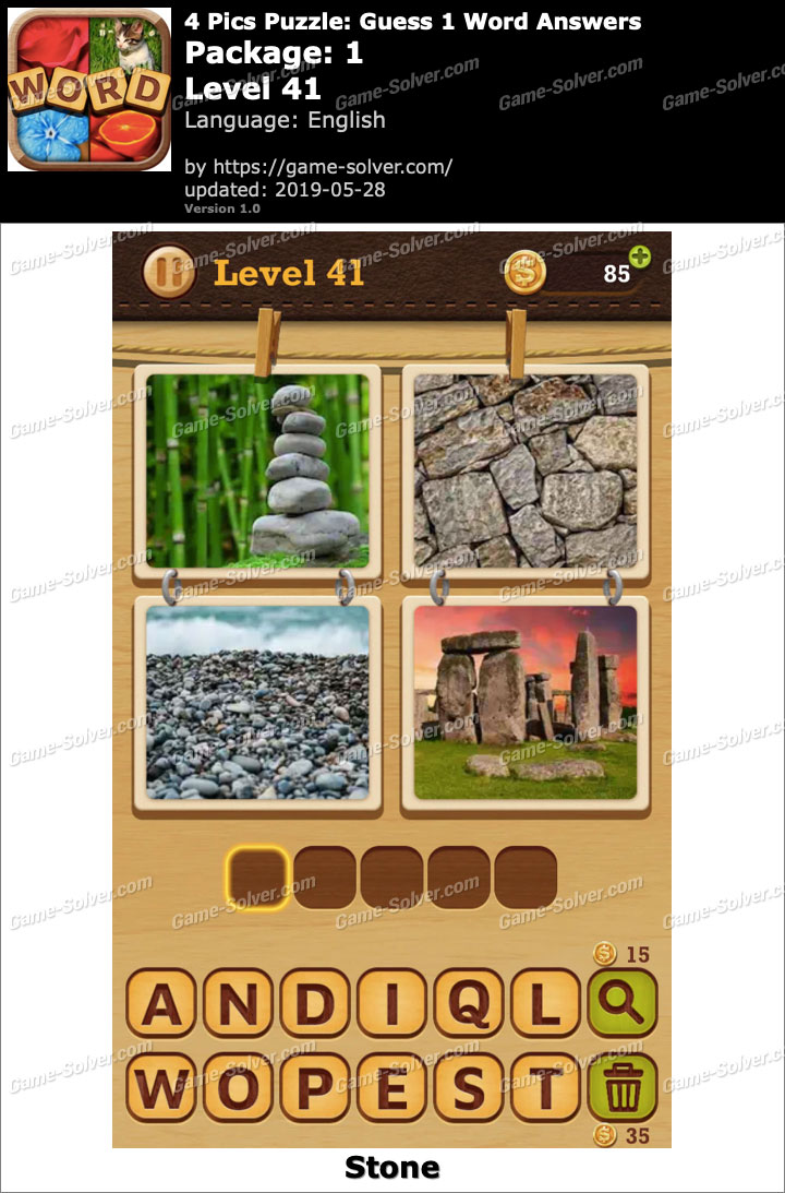 4 Pics Puzzle Guess 1 Word Package 1 Level 41 Answers • Game Solver