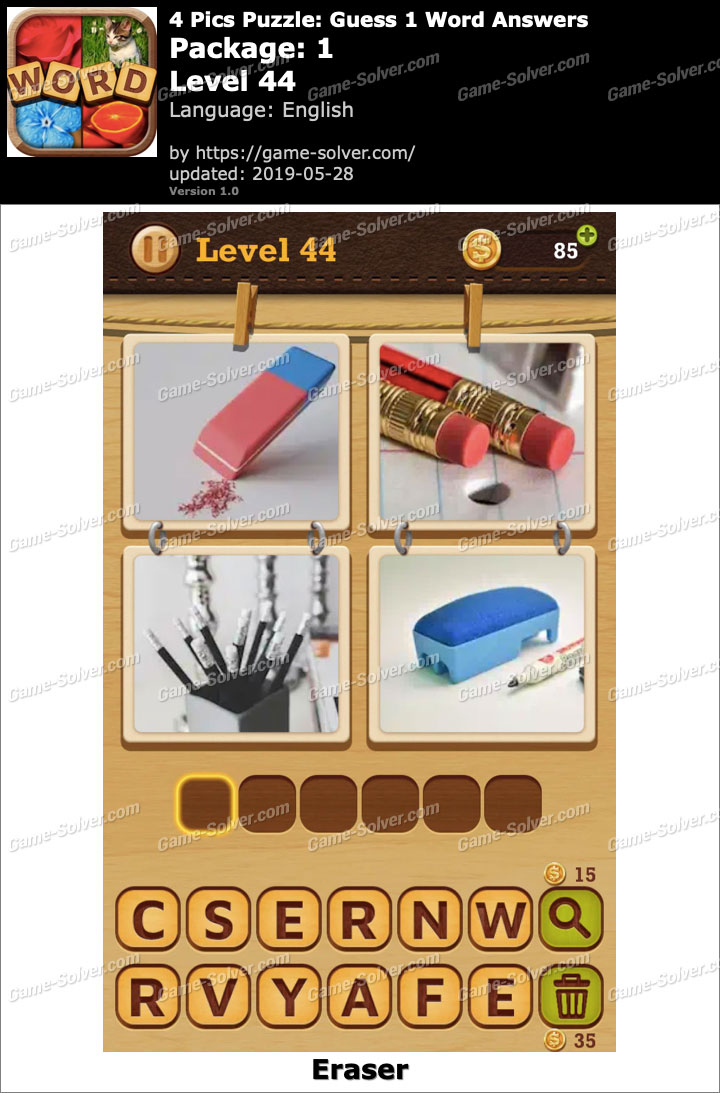 4 Pics Puzzle Guess 1 Word Package 1 Level 44 Answers • Game Solver