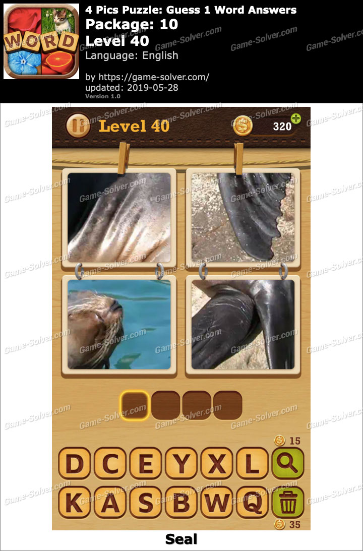 4 Pics Puzzle Guess 1 Word Package 10 Level 40 Answers • Game Solver