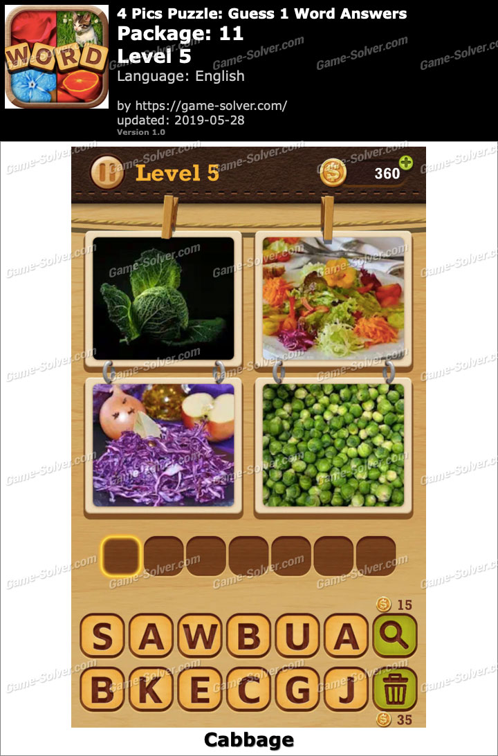 4 Pics Puzzle Guess 1 Word Package 11 Level 5 Answers • Game Solver