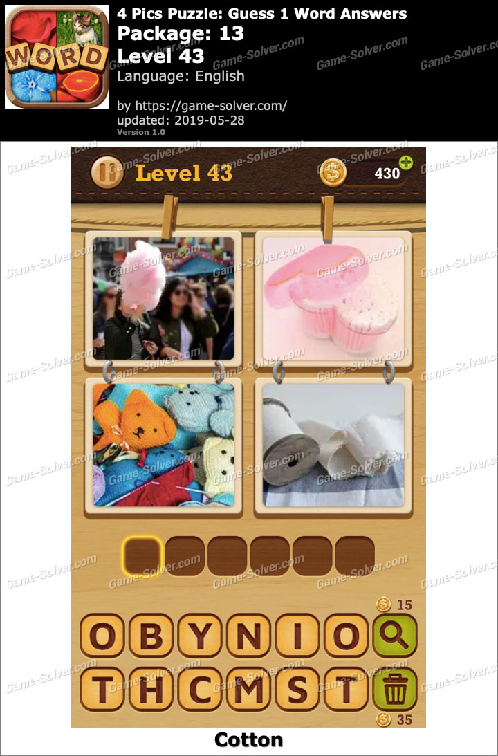 4 Pics Puzzle Guess 1 Word Package 13 Level 43 Answers • Game Solver