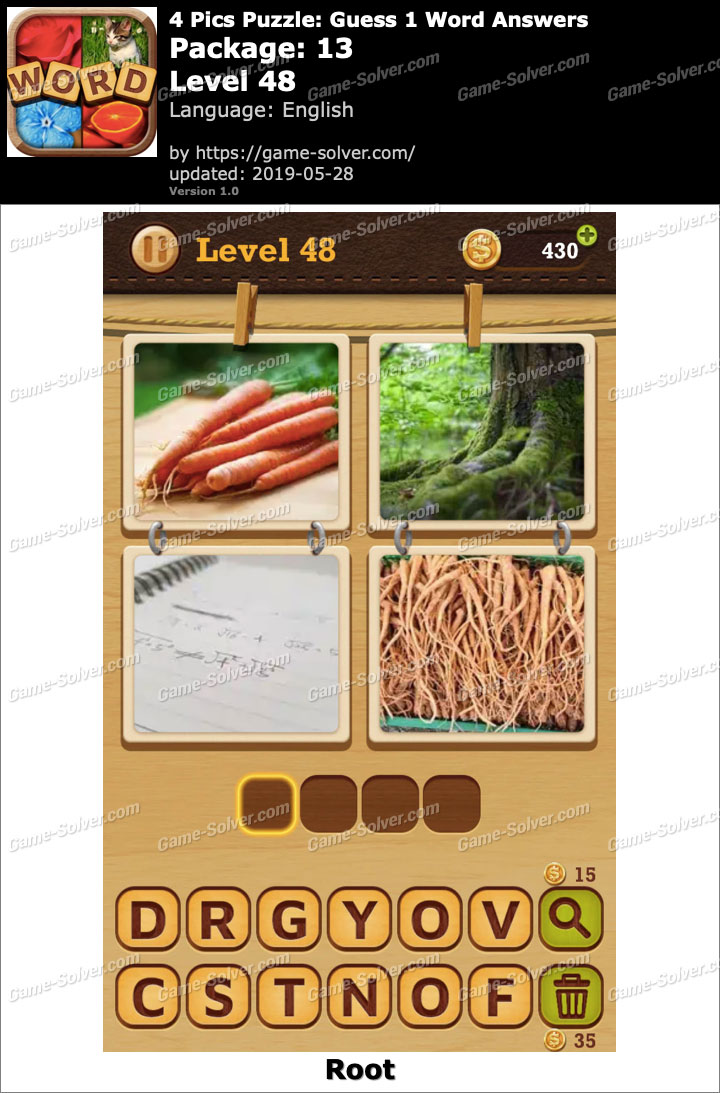 4 Pics Puzzle Guess 1 Word Package 13 Level 48 Answers • Game Solver