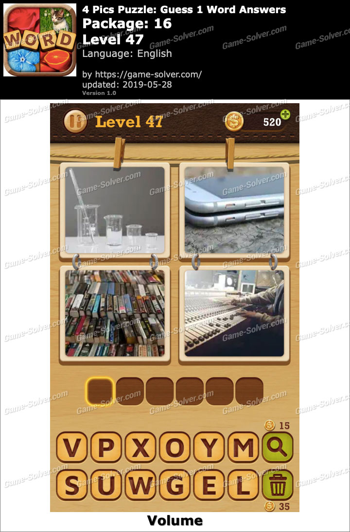 4 Pics Puzzle Guess 1 Word Package 16 Level 47 Answers • Game Solver