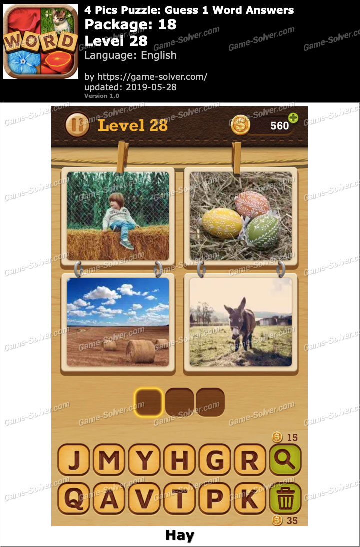 4 Pics Puzzle Guess 1 Word Package 18 Level 28 Answers • Game Solver