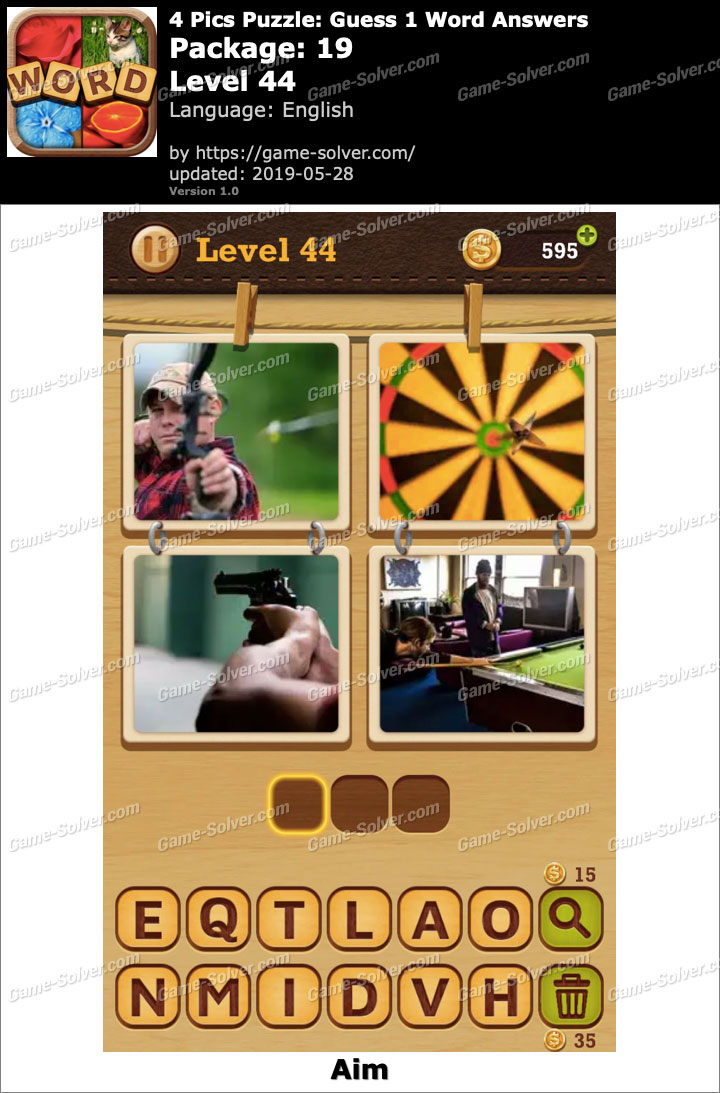 4 Pics Puzzle Guess 1 Word Package 19 Level 44 Answers • Game Solver
