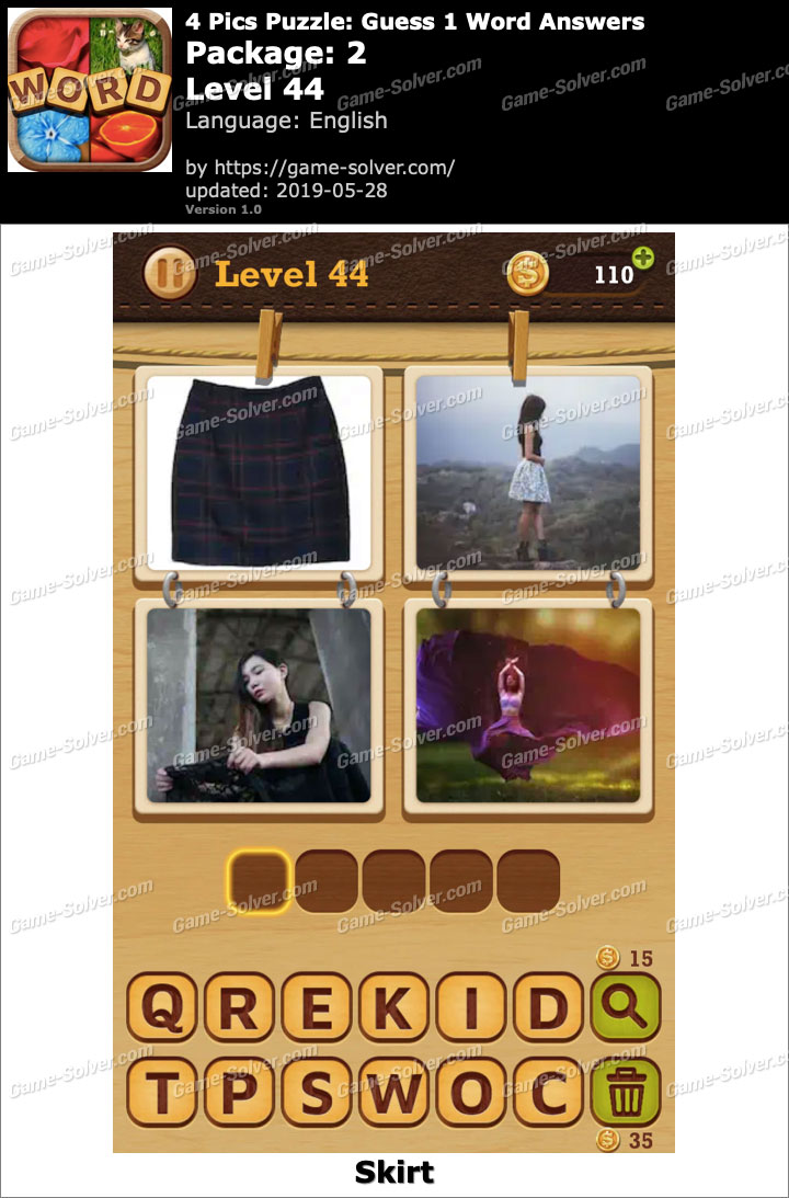4 Pics Puzzle Guess 1 Word Package 2 Level 44 Answers • Game Solver
