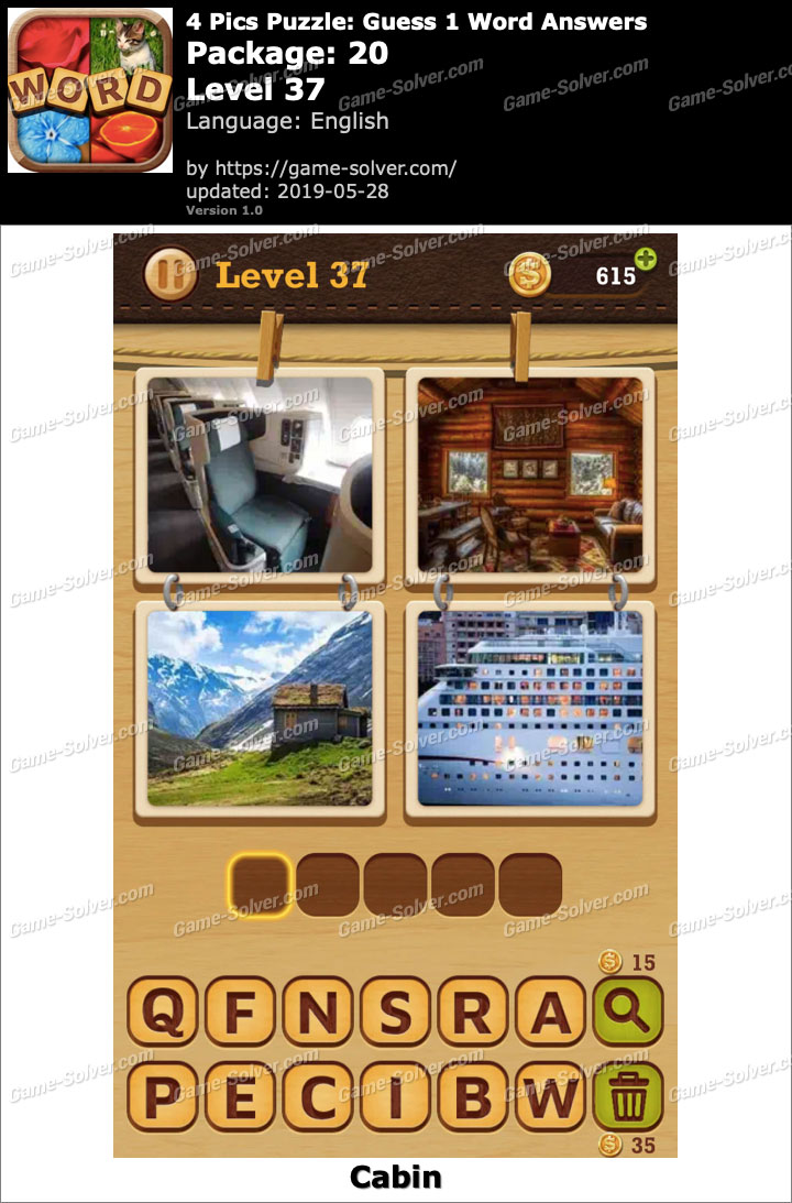 4 Pics Puzzle Guess 1 Word Package 20 Level 37 Answers • Game Solver