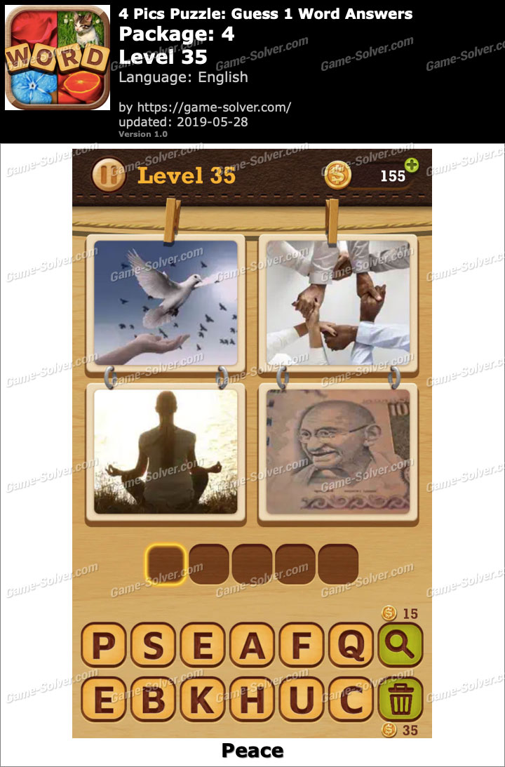 4 Pics Puzzle Guess 1 Word Package 4 Level 35 Answers • Game Solver