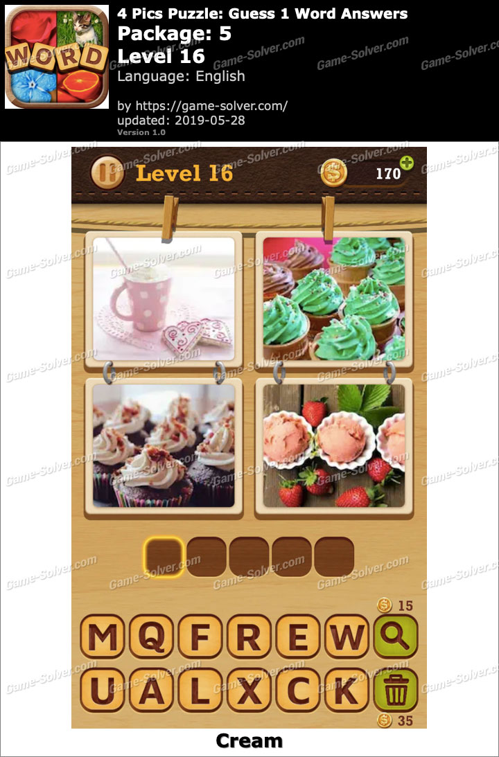 4 Pics Puzzle Guess 1 Word Package 5 Level 16 Answers • Game Solver