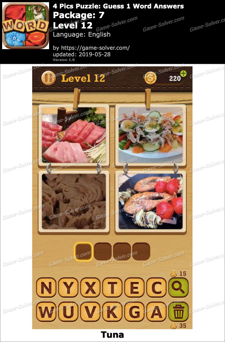 4 Pics Puzzle Guess 1 Word Package 7 Level 12 Answers • Game Solver