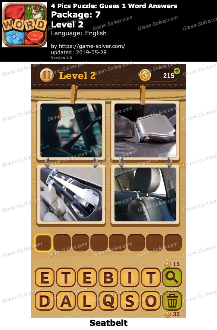 4 Pics Puzzle Guess 1 Word Package 7 Level 2 Answers • Game Solver