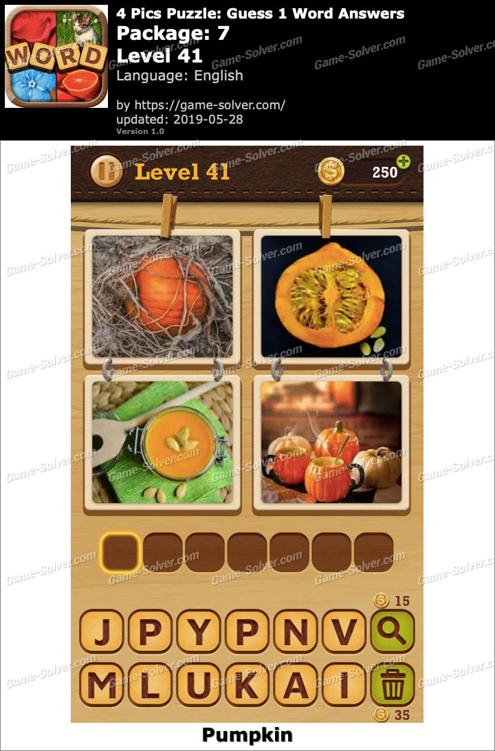4 Pics Puzzle Guess 1 Word Package 7 Level 41 Answers Game Solver