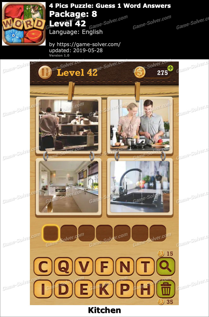 4 Pics Puzzle Guess 1 Word Package 8 Level 42 Answers • Game Solver