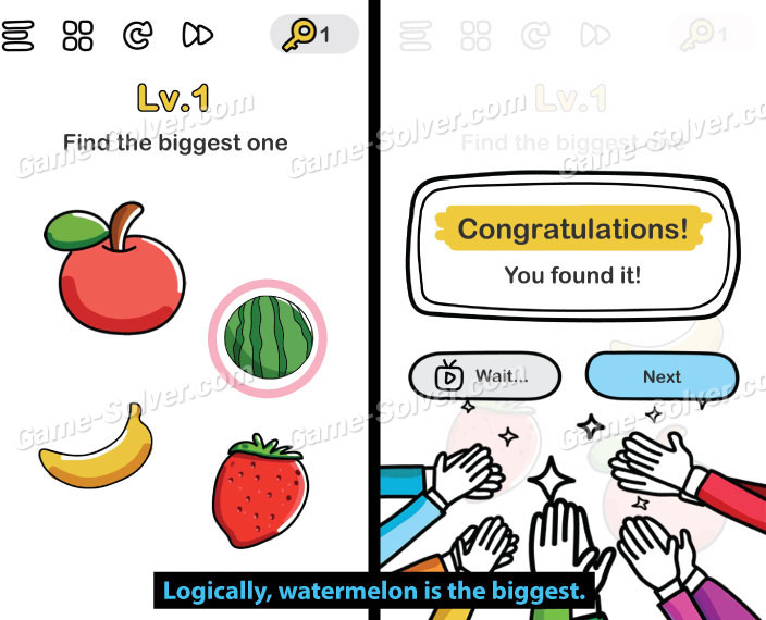 Brain Out Level 1 Answers • Game Solver