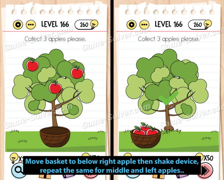 Brain Test Level 166 Answers • Game Solver