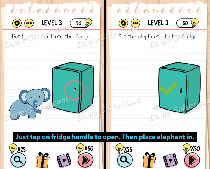 Brain Test Level 3 Answers Game Solver