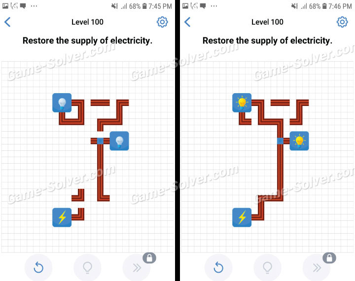 Easy Game Level 100 Restore the supply of electricity • Game Solver