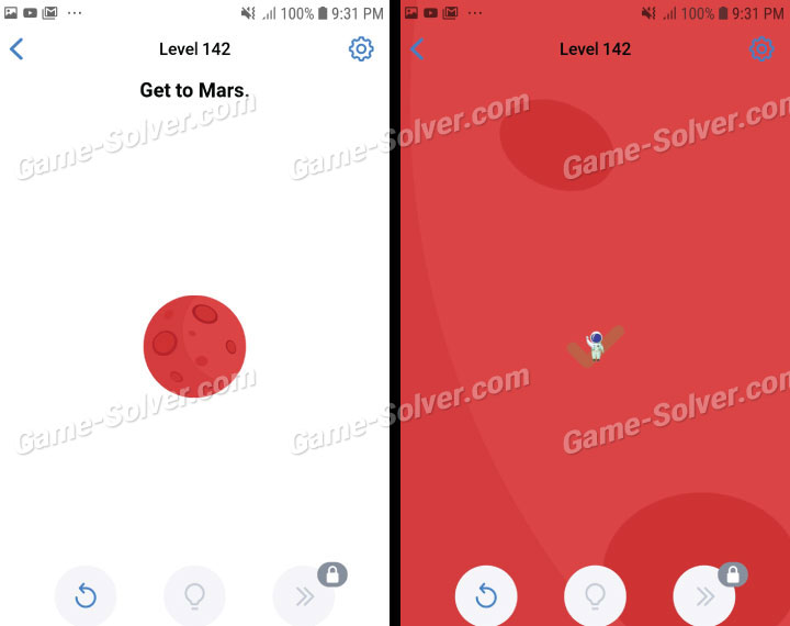 Easy Game Level 142 Get to Mars • Game Solver