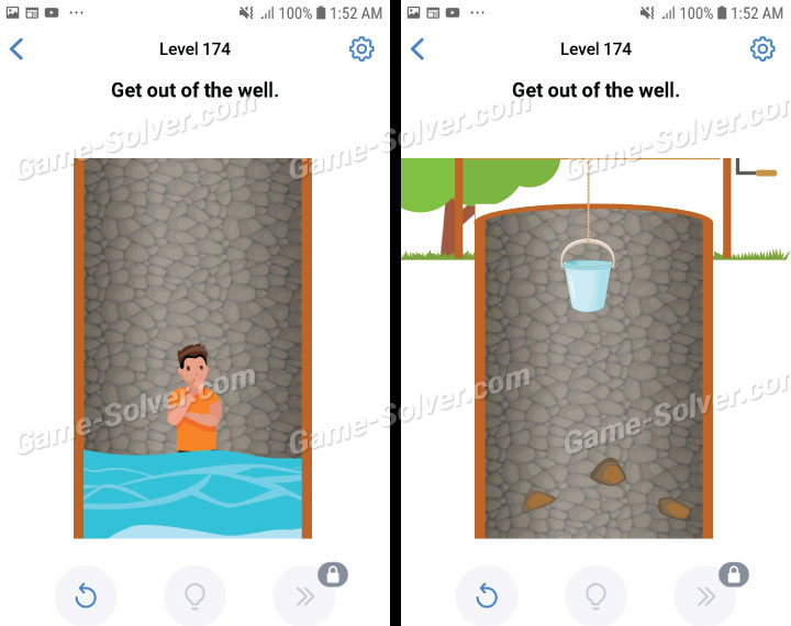 Easy Game Level 174 Get out of the well • Game Solver