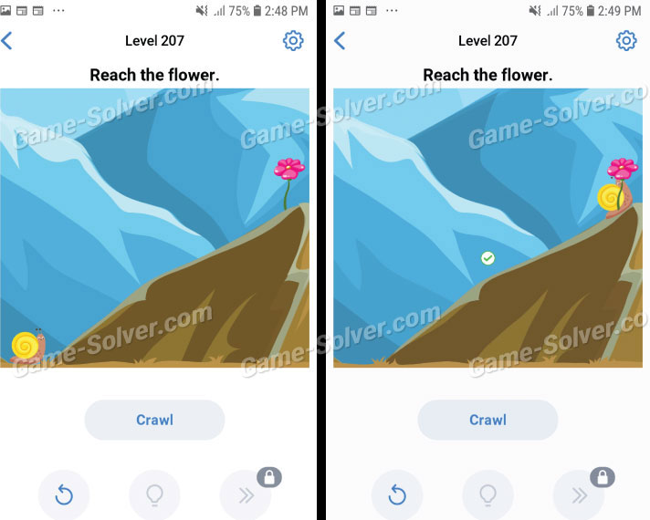 Easy Game Level 207 Reach the flower • Game Solver