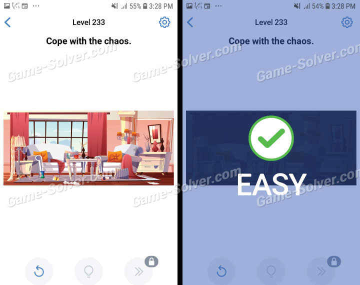 Easy Game Level 233 Cope with the chaos • Game Solver