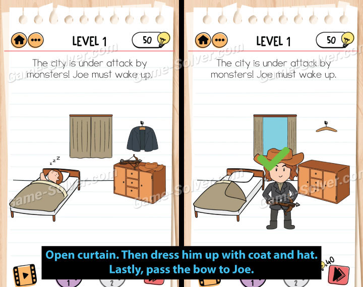 Brain Test 2 Monster Hunter Joe Level 1 Answers • Game Solver