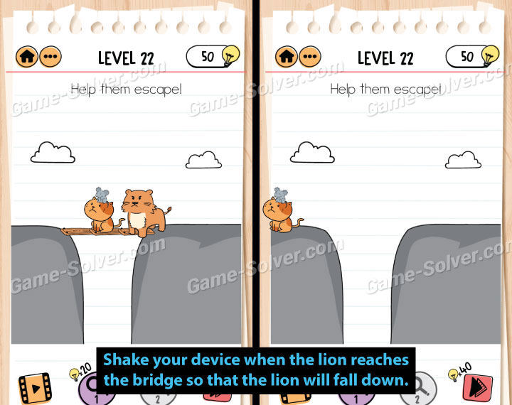 Brain Test 2 Toms Adventure Level 22 Answers • Game Solver