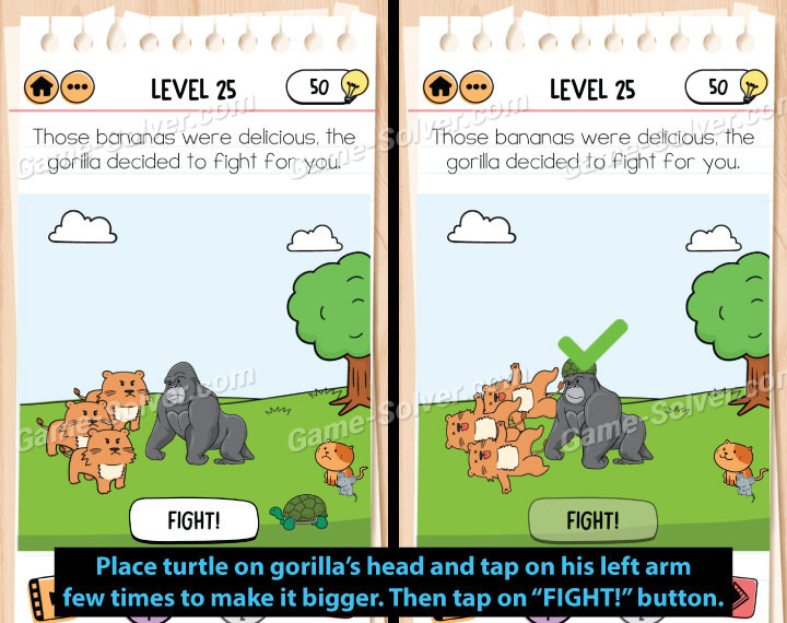 Brain Test 2 Toms Adventure Level 25 Answers • Game Solver